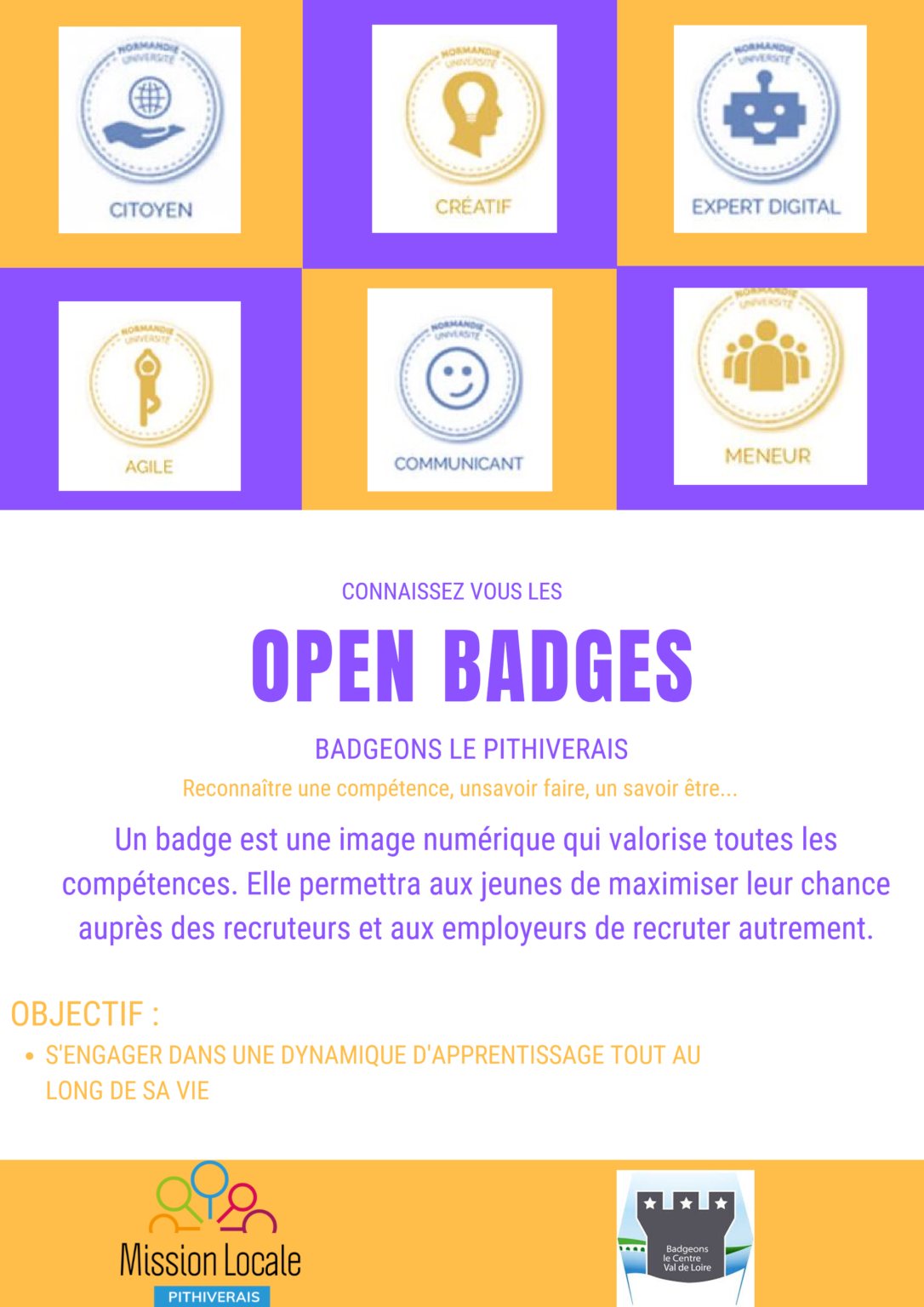 Connaissez-vous les Open Badges ? – Mission Locale du Pithiverais